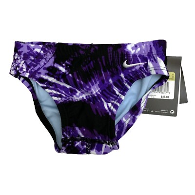 NWT Nike Size 22 Men/Youth Performance Competitive Swim Briefs Purple ...