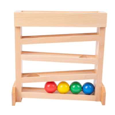 Montessori Tracker Ball Drop Toys Durable Wooden Ball Drop Toy for 1-3 ...