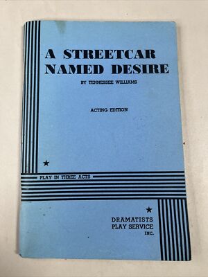A Streetcar Named Desire Playbook, Play In 3 Acts, Acting Edition | eBay