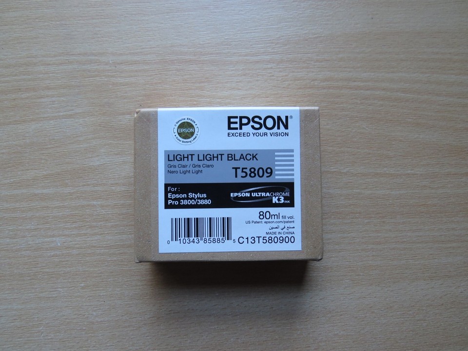 Genuine Epson Stylus Pro 3800 3880 Ink Cartridges T580A T580B T5801 ...