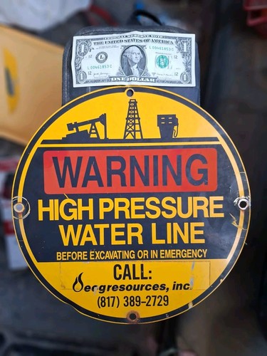 Old Vintage Antique Metal Texas Oil Field Sign Mancave | eBay