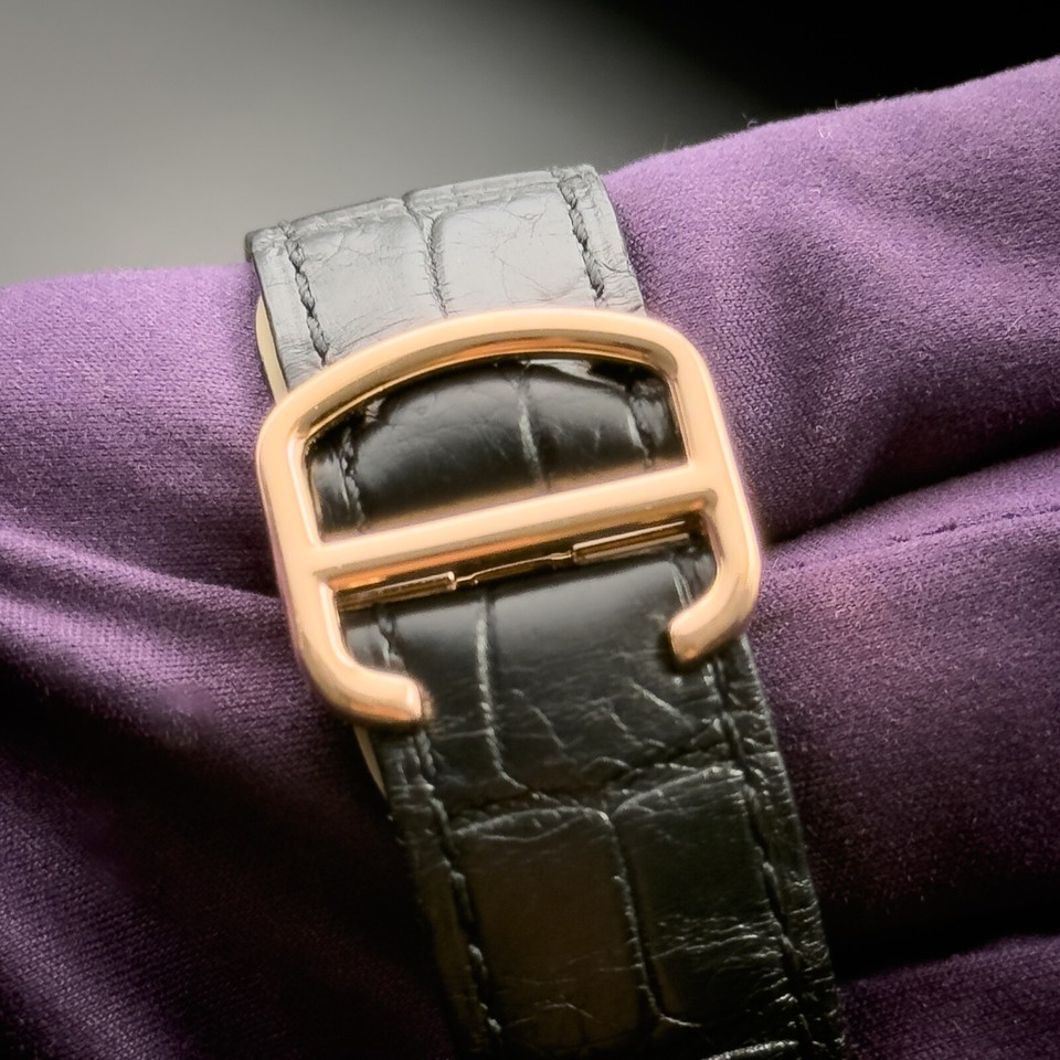 18k Rose Gold Cartier Drive de Cartier Gray Flinqué Dial 40mm WGNM0004 ...