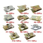 150 x Metal U-Type Clips Car Body Panel Fender Bumper Leaf Board Fixed ...