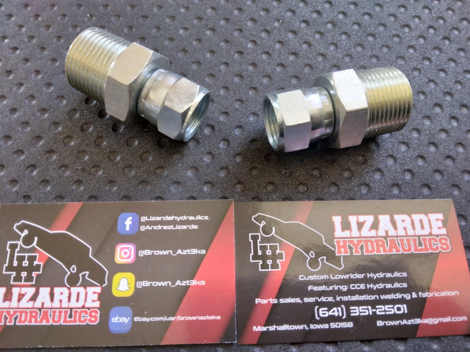 Lowrider hydraulics swivel fitting, 2pcs straight 3/4mpt- #8 J.I.C | eBay