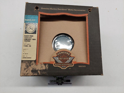 GENUINE HARLEY DAVIDSON Black Road Tech Electric Compass Non Touring ...