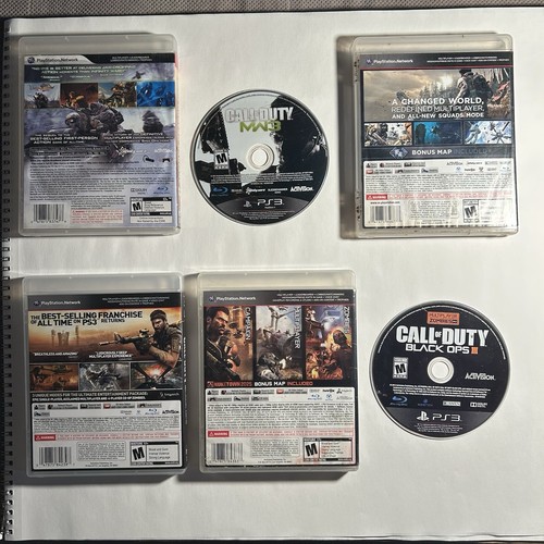 Sony Playstation 3 PS3 Call of Duty Collection: MW2, MW3, Ghosts, BO1 ...