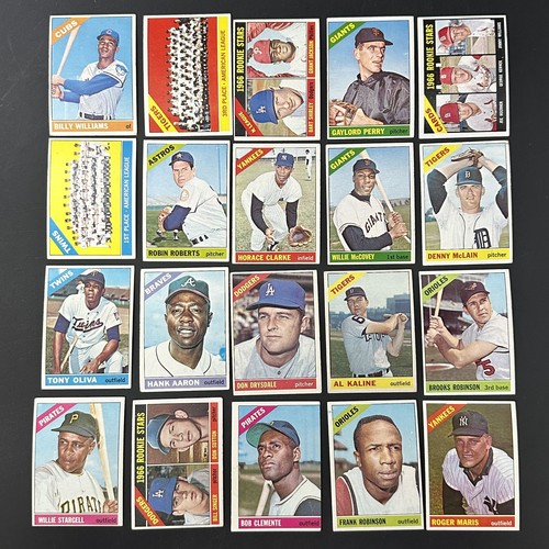 1966 Topps Baseball COMPLETE SET 1-598 Palmer Jenkins HOF RC Mantle ...