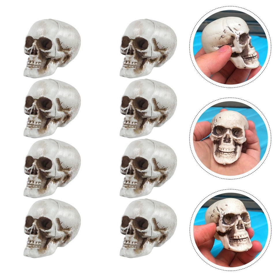 32 Pcs Halloween Scary Props Small Skulls Tiny Skull Model Decor for ...