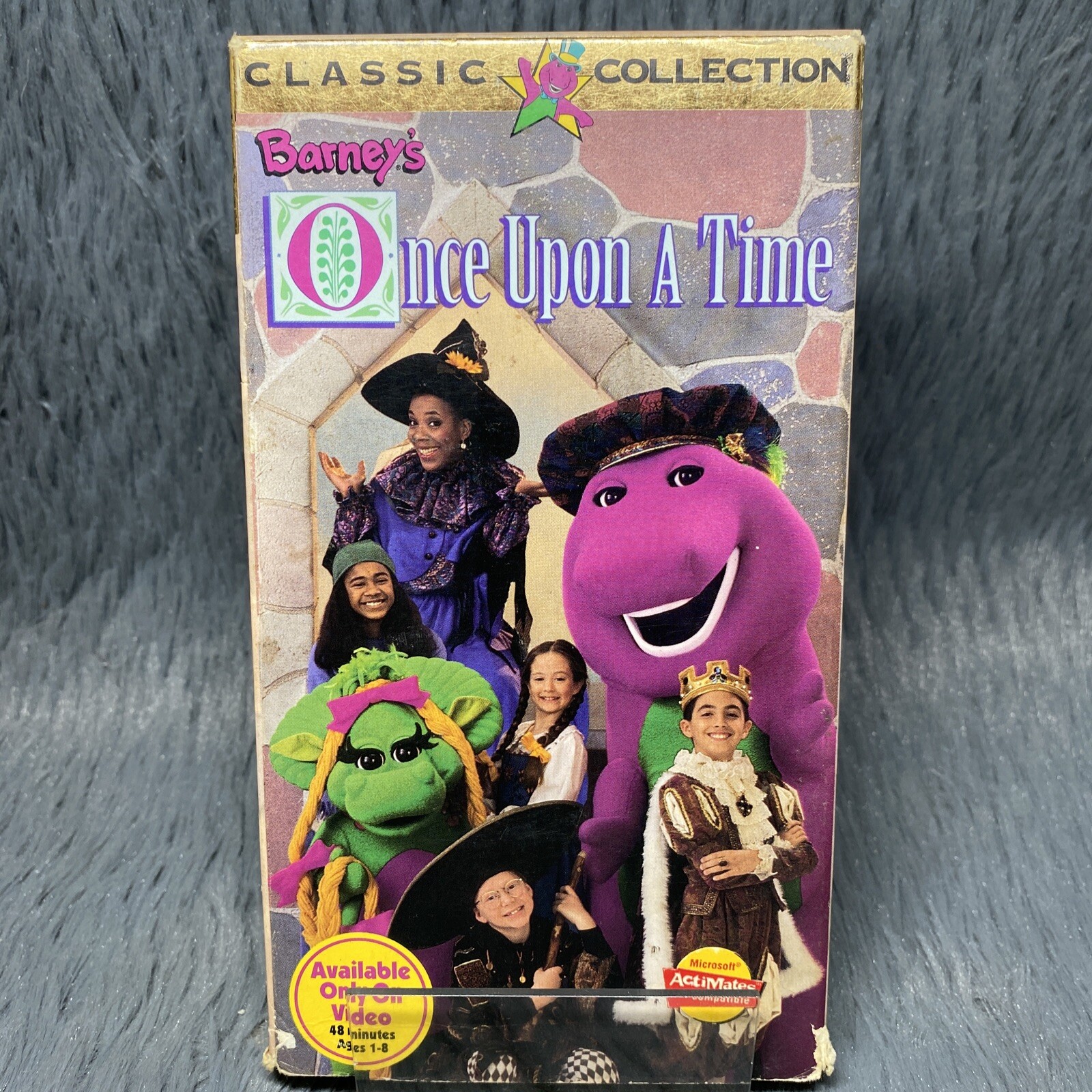 Barney Once Upon a Time VHS 1996 Vintage Cartoon Classic Collection ...