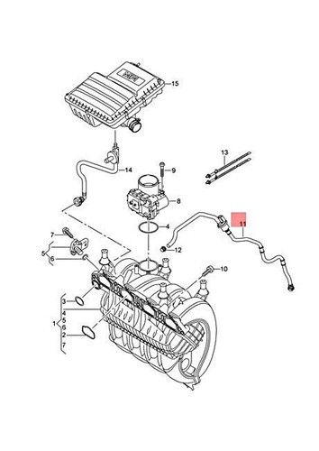 Genuine VW Polo Derby Vento-IND Vento 614 Connecting Hose 04E133781R | eBay