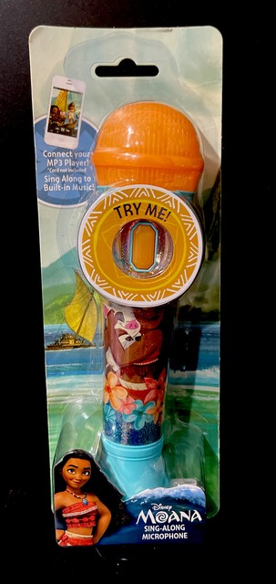 Disney Moana Mp3 Microphone Sing Along Karaoke Battery Operated for ...