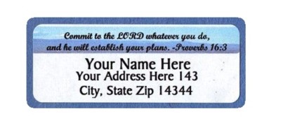 Beautiful BibleVerse Design14-Personalized Address Labels 50PCS FREE US ...
