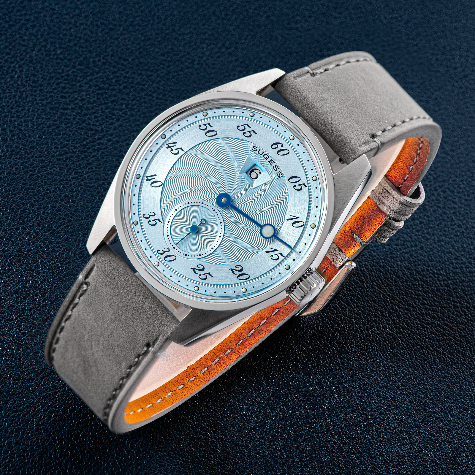 Sugess S451-1.E.G Art Master Jump Hour Mechanical Men Watch SEAGULL ...