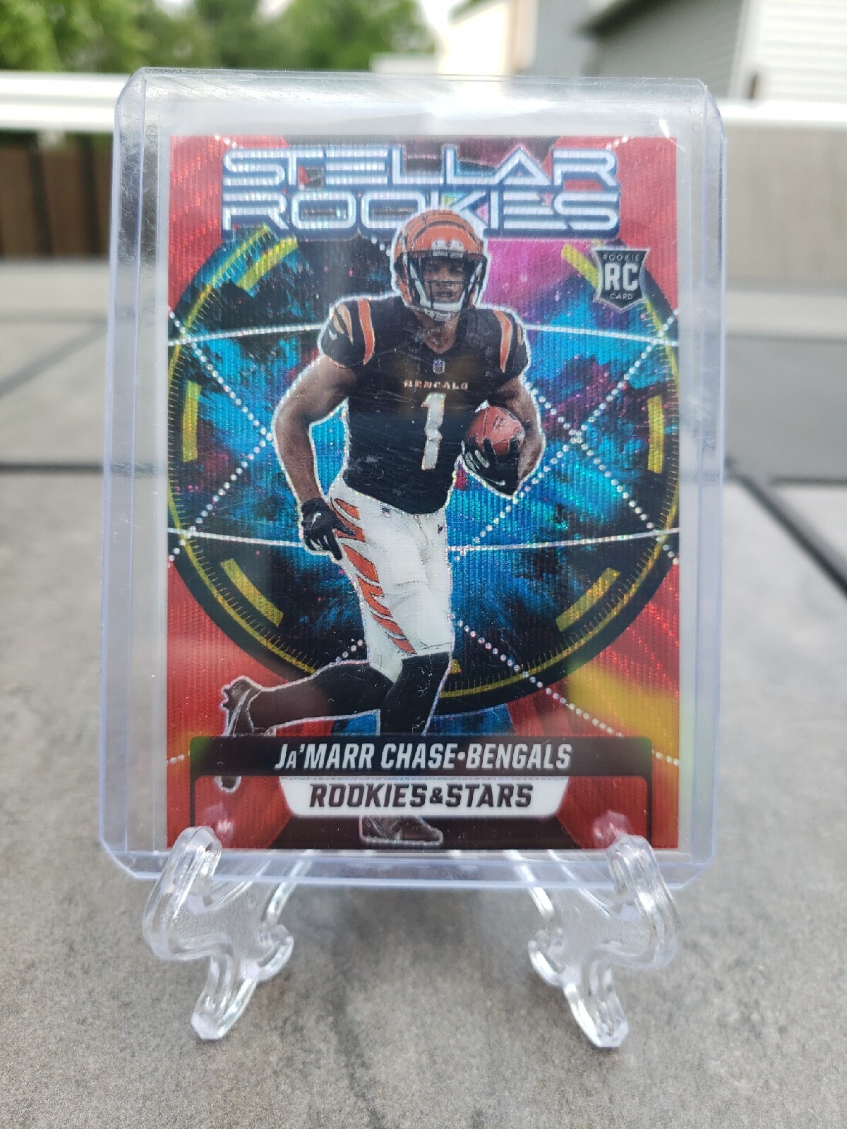 2021 JaMarr Chase Panini Rookies & Stars Red Rookie Card Bengals NFL ...