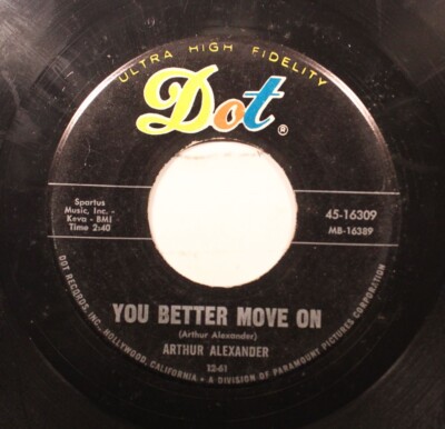 Hear! R&B 45 Arthur Alexander - You Better Move On / You Better Move On ...