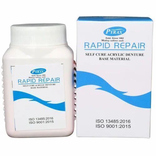 PYRAX Rapid Repair Self Cure Denture Base Powder , Select powder color ...