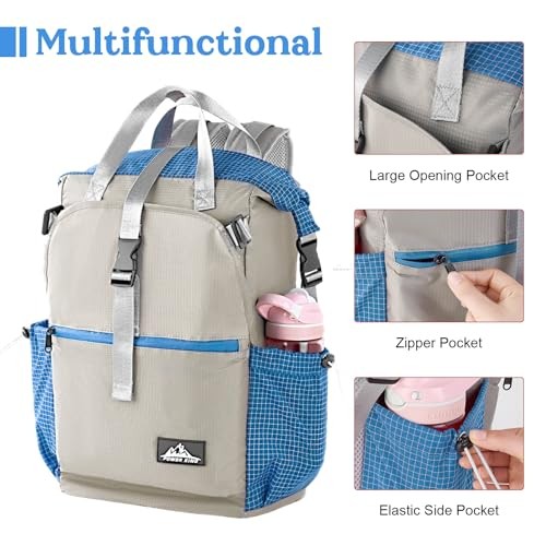 Hiking Backpack 35L, Lightweight Portable Backpacks,Water-resistant ...
