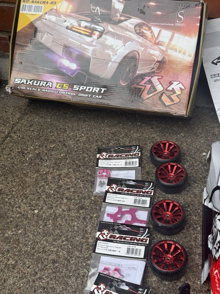 Sakura D3 Cs Sport 1/10 Scale Radio Control Drift Car - Part Assembled ...