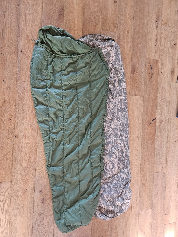 Genuine USGI Bivy Cover + Patrol Sleeping Bag Green + Stuff Sack ...