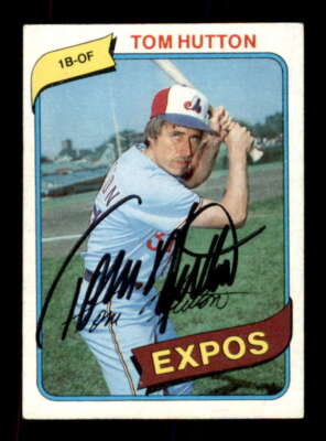 1980 Topps #427 Tom Hutton AUTOGRAPHED!!! Expos DP 235562 | eBay