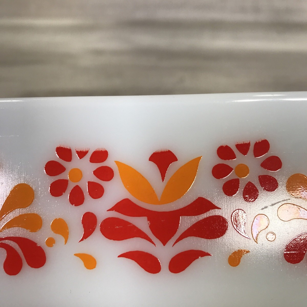 Vtg Pyrex Friendship Birds Red & Orange Fridgie Complete Set np.gov.lk