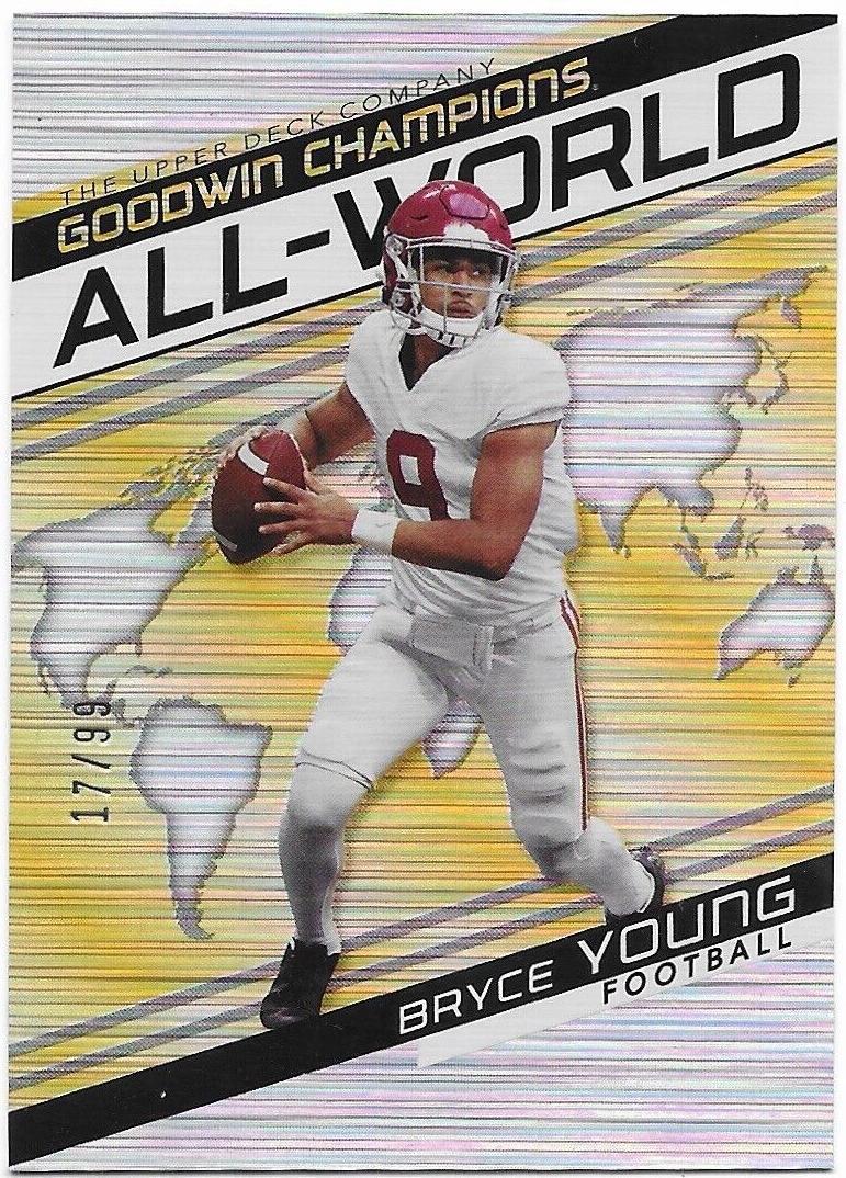 2022 Upper Deck Goodwin Champions - All-World Bryce Young #AW-12 Orange ...