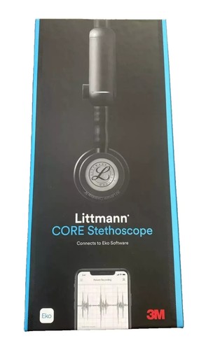 3M Littmann CORE Digital Stethoscope Black, 8480, Brand New | eBay