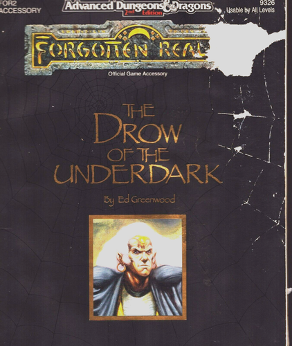 AD&D The Drow of the Underdark - Forgotten Realms D&D 2nd Ed. 1992 TSR 9326 2e | eBay