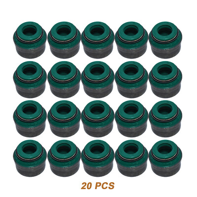 Set 20PCS 6mm Engine Valve Stem Oil Seals For AUDI A3 A4 A5 A6 036 109 ...