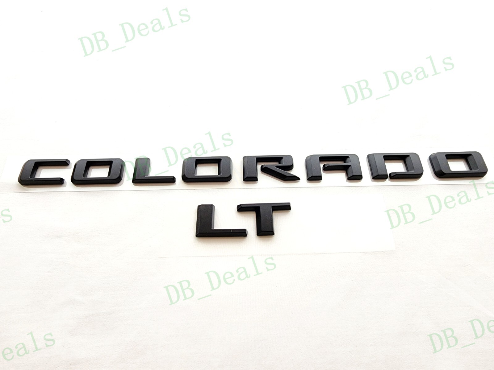 4PCS Matte Black Door Rear Colorado LT Emblems Letters Badges Fit 2023 ...