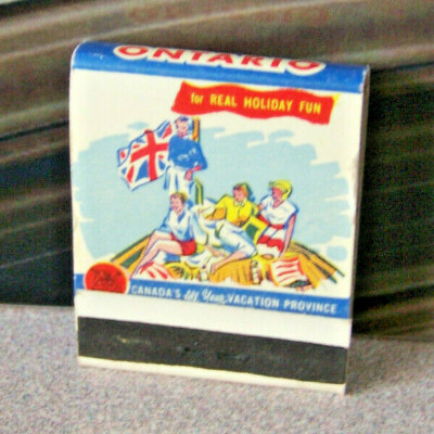 Rare Vintage Matchbook Z6 Ontario Toronto Canada Amazing Colorful ...