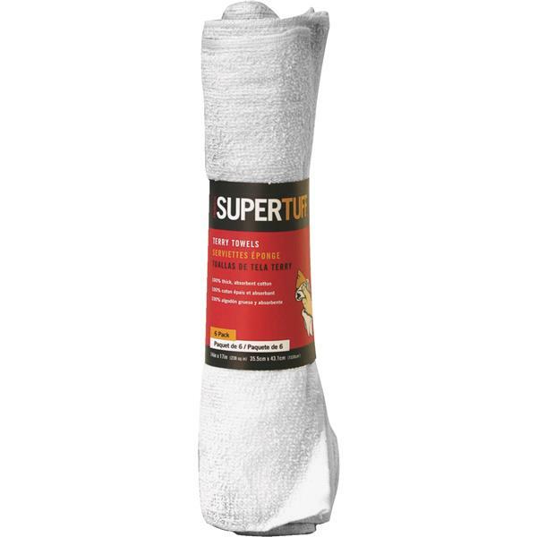 (30)-Trimaco SuperTuff 14 In. x 17 In. White Terry Cloth Towels (6 each ...
