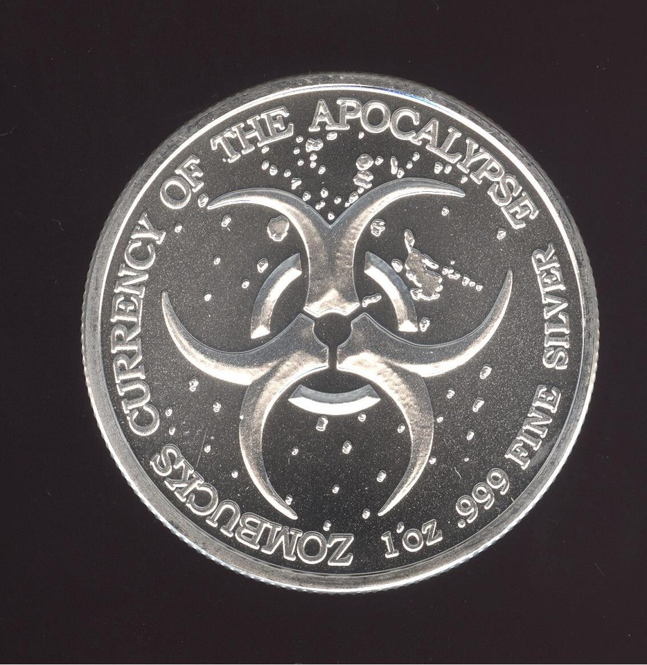Mortuga Zombucks World 1 oz Silver Round | eBay