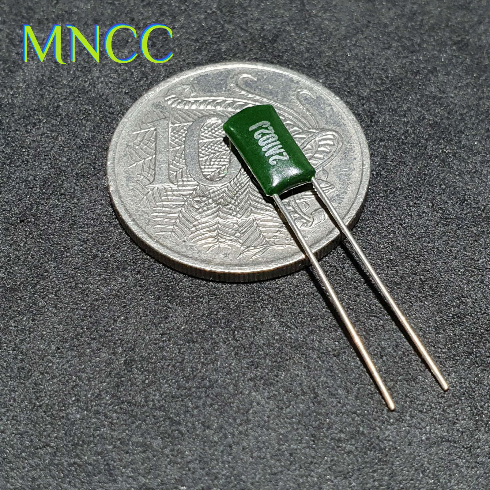 2A102J 1nF 0.0010uF 1000pF 100V 5% Mylar Green Poly PET Capacitors P3.5 ...