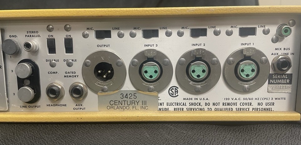 Vintage Shure SE30 Gated Compressor/Mixer | eBay