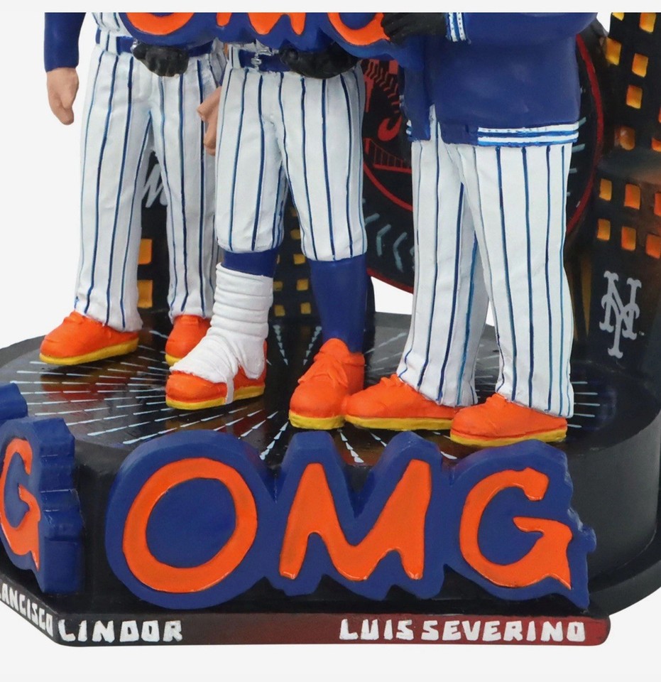 NEW YORK METS OMG 2024 Limited Edition BOBBLEHEAD FOCO *NEW* Lindor ...