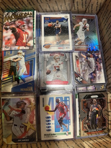 Sports Cards Medium Flat Rate Box Of Football, Baseball & Basketball ...
