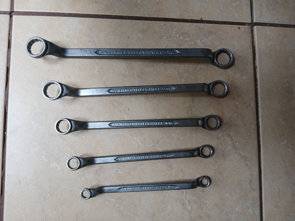 Indestro Select sae 5 piece offset Box End Wrench Set Made in USA ...