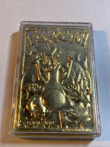NINTENDO CHARIZARD LIMITED EDITION 23K GOLD PLATED TRADING CARD | eBay