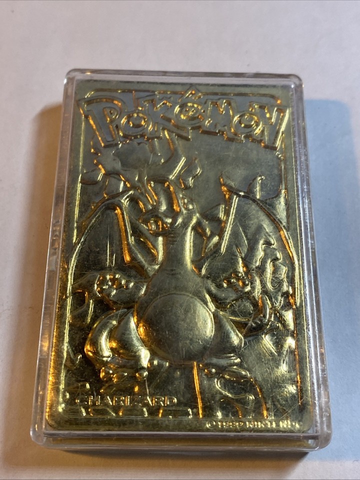 NINTENDO CHARIZARD LIMITED EDITION 23K GOLD PLATED TRADING CARD | eBay