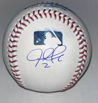 JUSTIN TURNER TORONTO BLUE JAYS AUTOGRAPHED RAWLINGS ROMLB BASEBALL | eBay