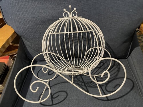 Cinderella Pumpkin Carriage Party Center Piece White Metal | eBay