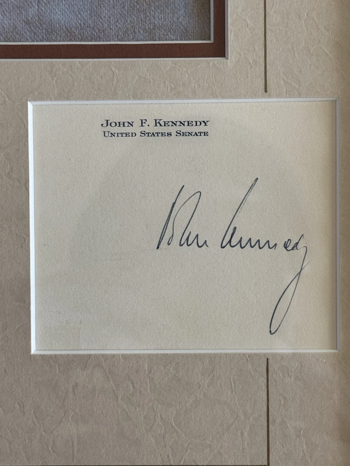 John F. Kennedy ~ Signed Autographed United States Senate Card JFK ...
