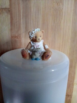 1993 Priscilla Hillman Enesco teddy bear with rabbit (916358). | eBay