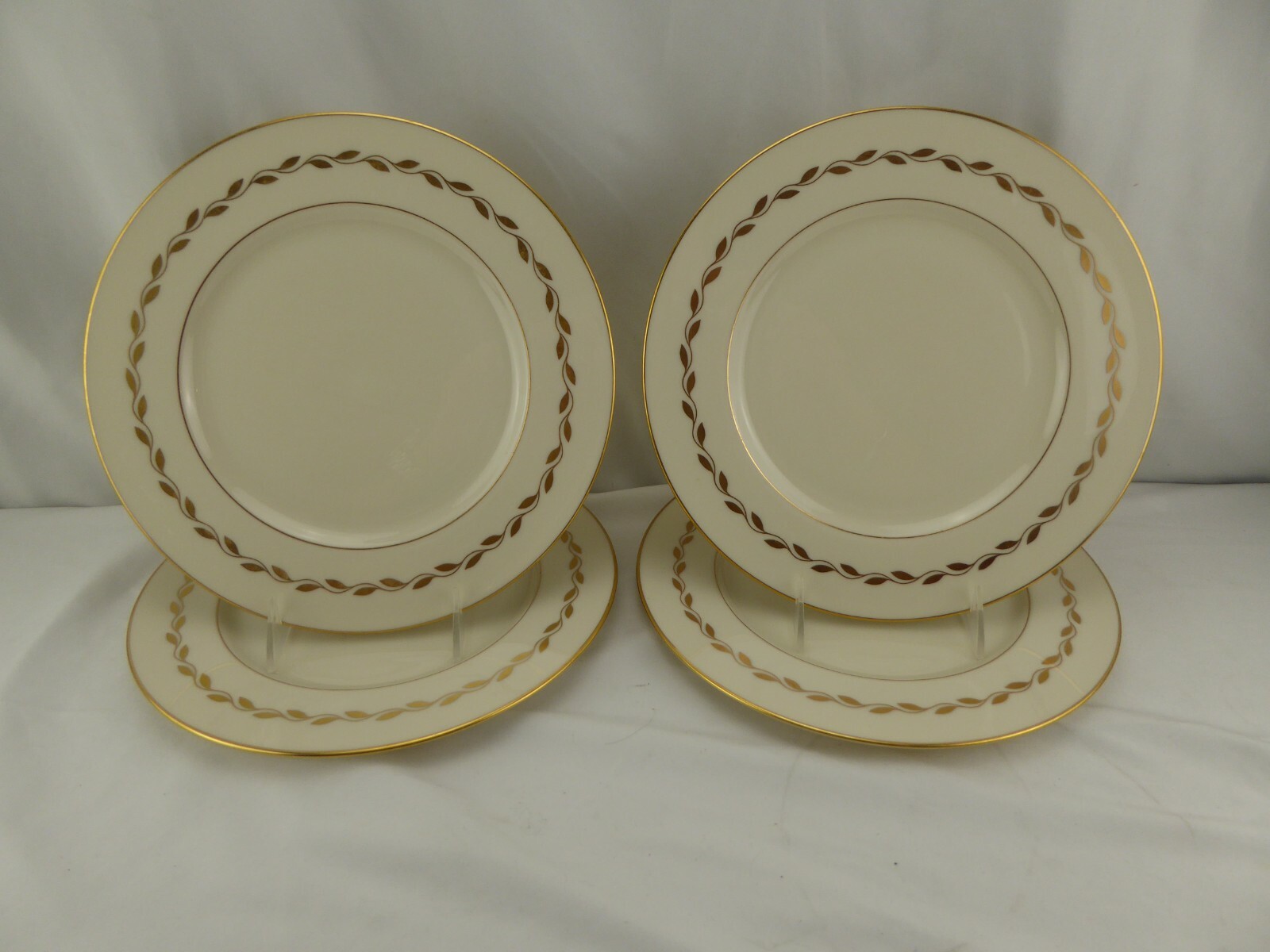 Lenox Golden Wreath Gold Mark Set 4 Dinner Plates c | eBay