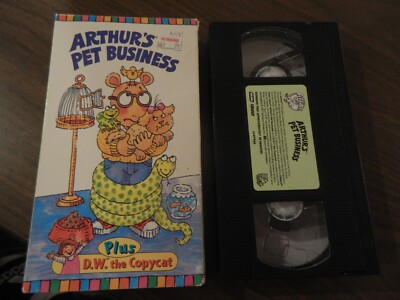 ARTHUR’S PET BUSINESS VHS DW THE COPYCAT ARTHUR 1997 KIDS CARTOON TV ...