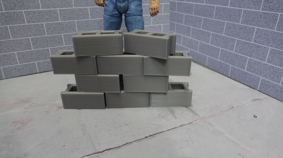 Cinder Blocks Model Prop 10 pack 1/10 Scale Diorama Garage Display ...