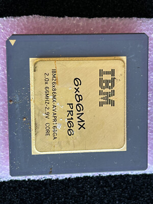 IBM 6x86MX PR166 6x86MX-AVAPR166GA rare AVAPR166GA 2.0X 66MHZ vintage ...
