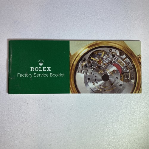ROLEX Factory Service Booklet - guide for periodic servicing- | eBay