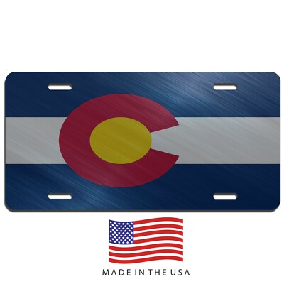 Colorado state flag aluminum license plate car truck SUV tag | eBay